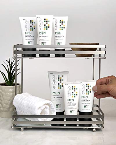 Andalou Naturals Men Refreshing Face Wash with CannaCell, 6 Ounces