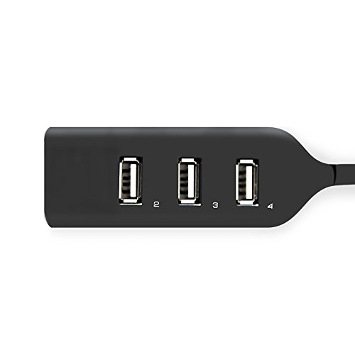 axGear New 4 Port USB 2.0 480 Mbps High Speed USB HUB Laptop PC Slim Smallest Mini
