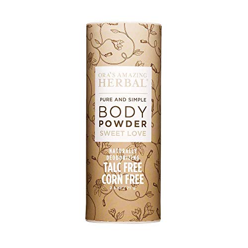 Body Powder for Women, Talc Free Powder, Real Vanilla Dusting Powder, Bath Powder, No Corn, Grain or Gluten, Sweet Love Scent, Vanilla, Frankincense, Amber, Ylang Ylang, Ora's Amazing Herbal, 2.5 oz