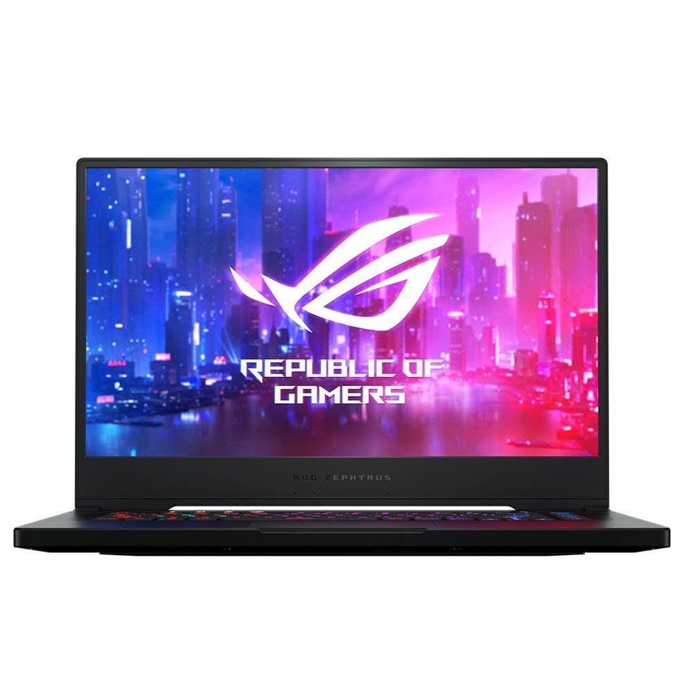 ASUS ROG Zephyrus S Thin and Portable (2019) Gaming Laptop Bundle, 15.6” 240Hz G-SYNC FHD IPS, RTX 2070, i7-9750H, 16GB DDR4, 1TB PCIe Hyper Drive SSD, Windows 10 Pro, GX502GW-XB76