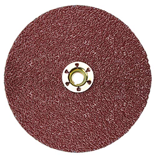3M Cubitron II Fibre Disc 982C - 36+ Grit Metal Grinding Disc - Ceramic Precision Shaped Grain - For Angle Grinders - TN Quick Change - 4.5" diam. - Pack of 25