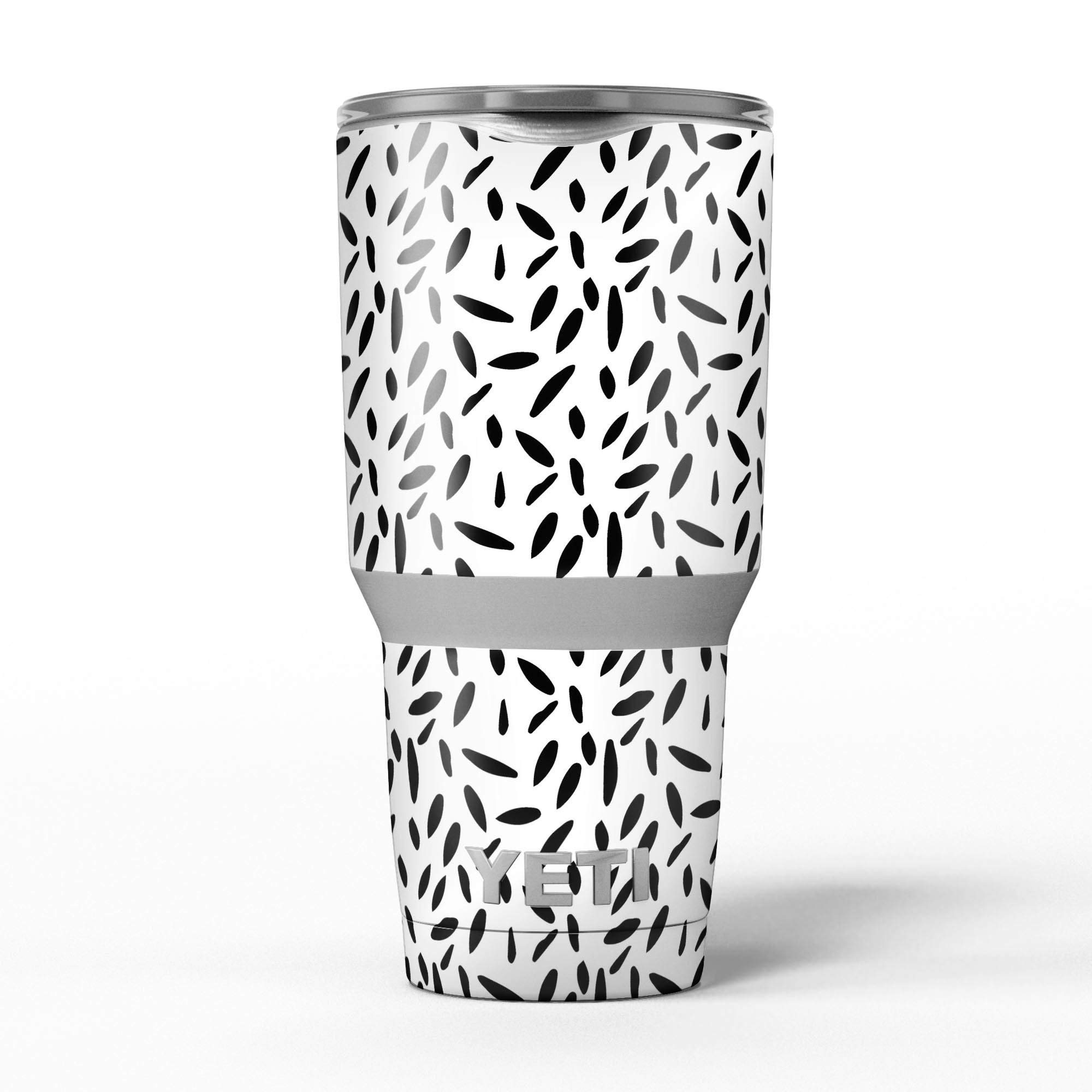 Design Skinz Slate Black Pedals with Translucent Backing - Skin Decal Vinyl Wrap Kit Compatible with The Yeti Rambler Cooler Tumbler Cups