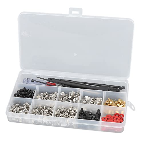 362Pcs Portable Computer Screw Replacement Tool Kit Computer Screw Assortment Mini Magnetic Screwdriver Small Cleaning Brush For Computer Maintenance