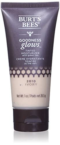 Burt’s Bees Goodness Glow Tinted Moisturizer, Rich in Antioxidants, Ivory, 1.0 Ounce