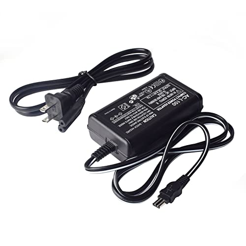 AC-L100 AC Power Supply Adapter Charger Compatible with Sony Handycam CCD-TRV108 TRV118 TRV128 TRV77 88 DCR-TRV103 TRV130 Cameras, for AC-L10A L10B L10C AC-L15A L15B AC-L100A L100B L100C Camcorders.