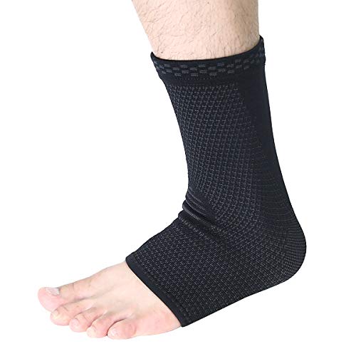 2 Pack Volleyball ankle support brace for women men compression sleeve socks sprained pair tendonitis achilles tendonitis relief plantar fasciitis basketball running soccer protector boot stability