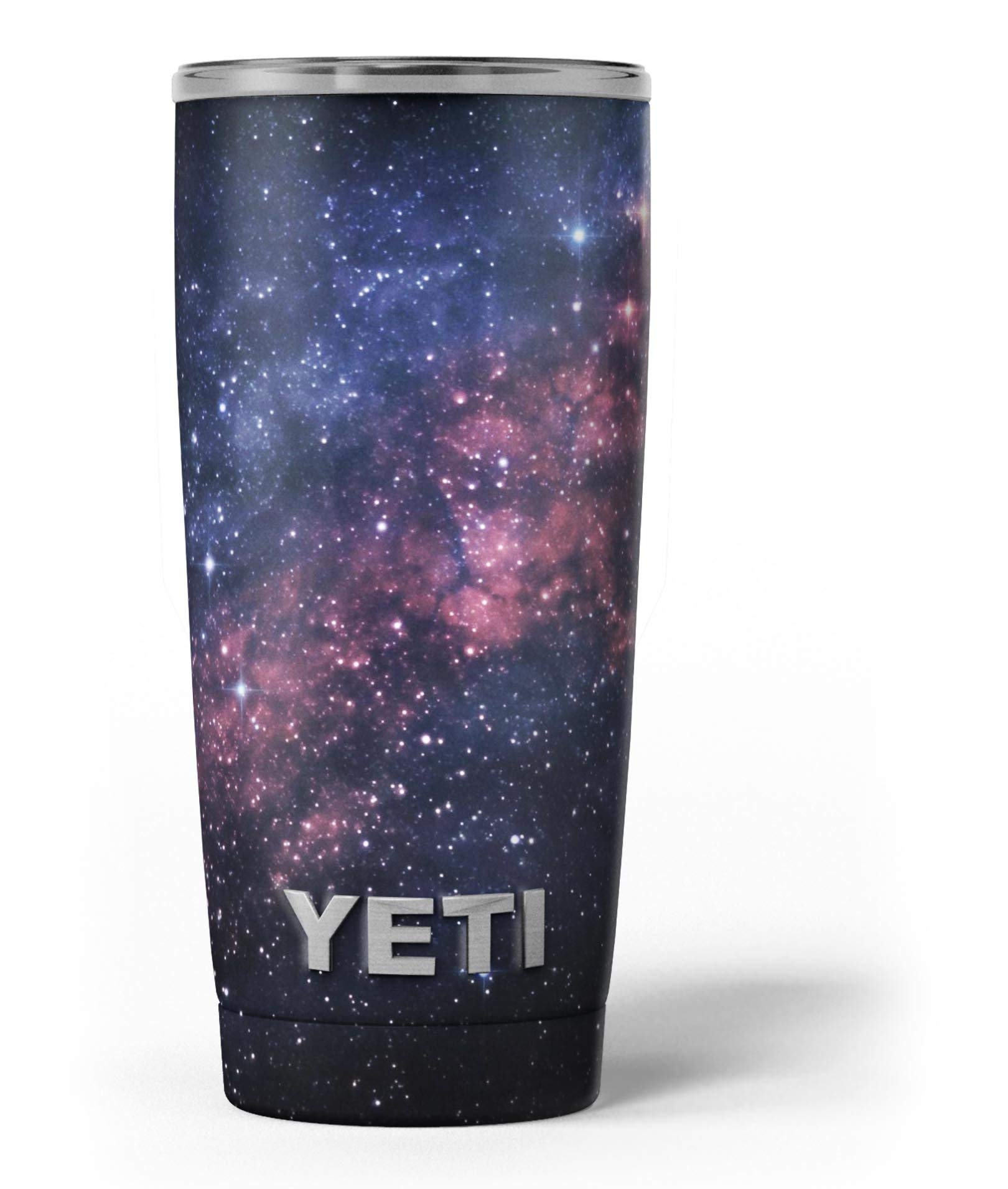Design Skinz Subtle Pink Glowing Space - Skin Decal Vinyl Wrap Kit Compatible with The Yeti Rambler Cooler Tumbler Cups