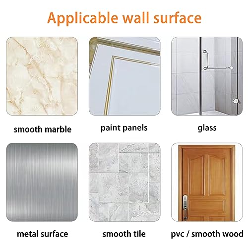 Adhesive Hand Towel Rack,Black No Drilling Stick on Wall Hand Towel Bar, SUS 304 Stainless Steel Hand Towel Rod, Kitchen Towel Holder self Adhesive