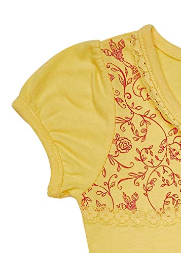 Disney Infant Baby Girl Princesses Belle Cinderella Tutu Dress, Yellow, 24 Months