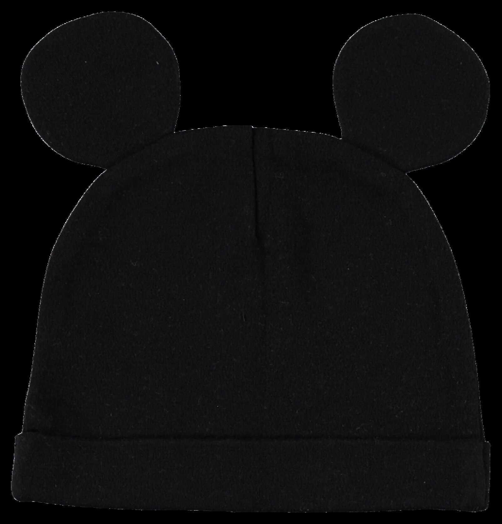 Disney Mickey Mouse Newborn Baby Boys 4 Piece Outfit Set: Bodysuit Pants Bib Hat Red/Black 3-6 Months