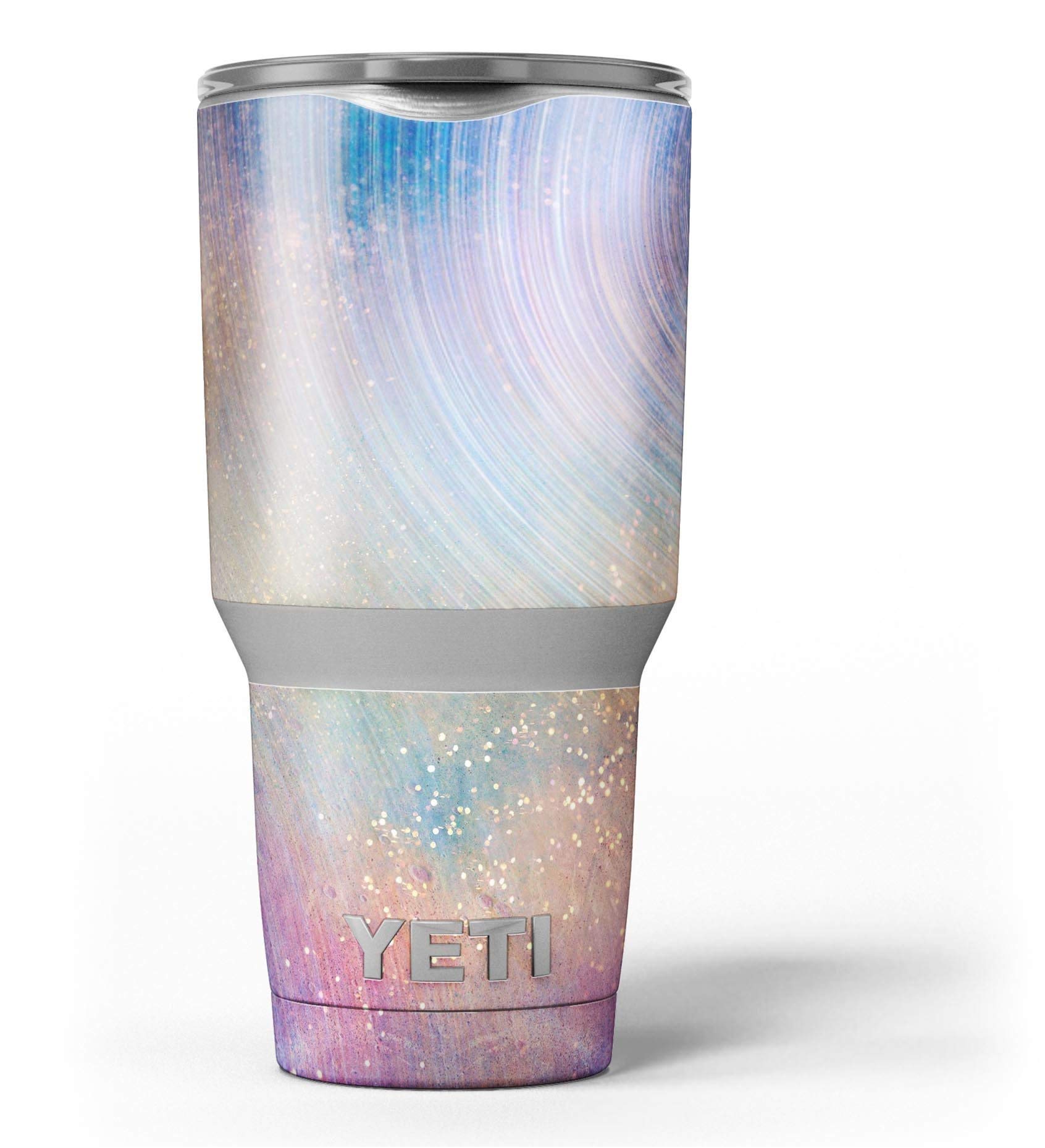 Design Skinz The Swirling Tie-Dye Scratched Surface - Skin Decal Vinyl Wrap Kit Compatible with The Yeti Rambler Cooler Tumbler Cups