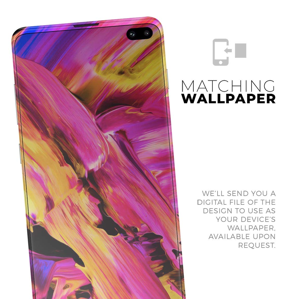 DesignSkinz Blurred Abstract Flow V4 Protective Vinyl Decal Wrap Skin Cover Compatible with The Samsung Galaxy S20 (Screen Trim & Back Glass Skin)