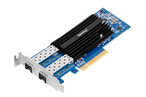 Synology 10Gb Ethernet Adapter 2 SFP+ Ports (E10G21-F2) , Black