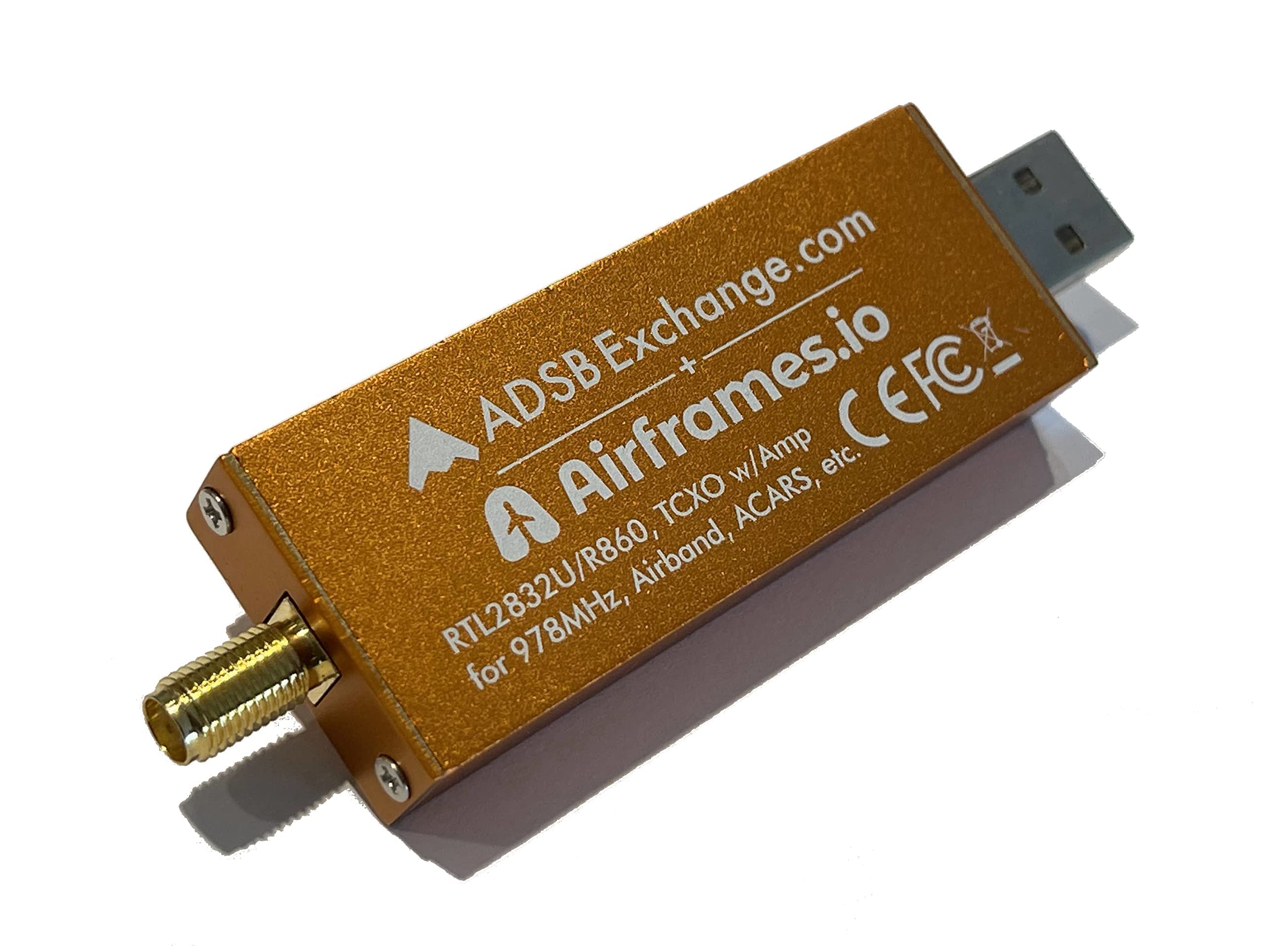 ADSBexchange.com Orange R860 RTL2832U, 0.5 PPM TCXO SDR w/Amp
