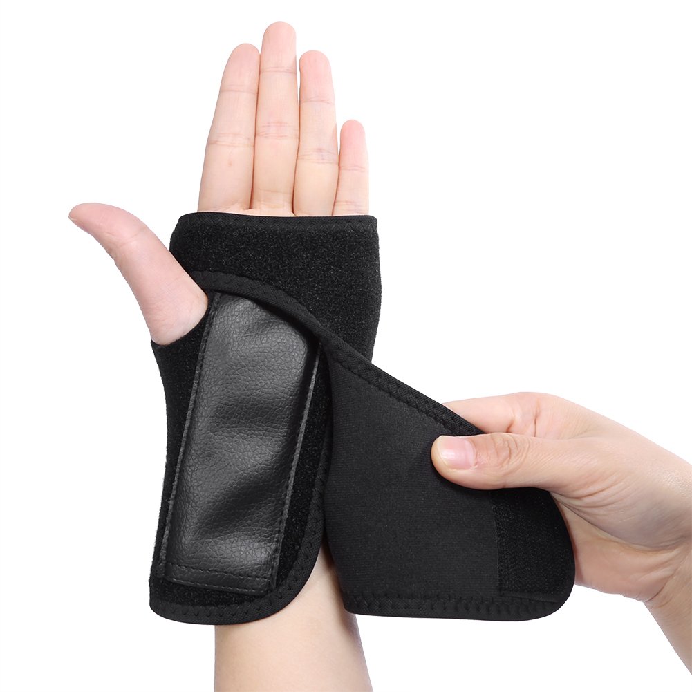 1PC Left/Right Wrist Support Adjustable Breathable Wrist Braces Breathable Wrist Strap for Wrist Injuries Joint Pain(Left Hand)