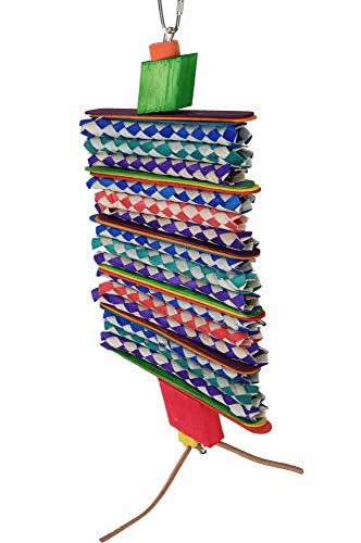 Bonka Bird Toys 1078 Big Step Shredder Parrot Cage Toys Cages African Grey Conure Amazon