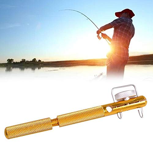 1pc Metal Manual Fishing Hook Tier Double-Headed Needle Line Fishhook Fishing Knotter Tools Tie Device Fishing Kit Accessory