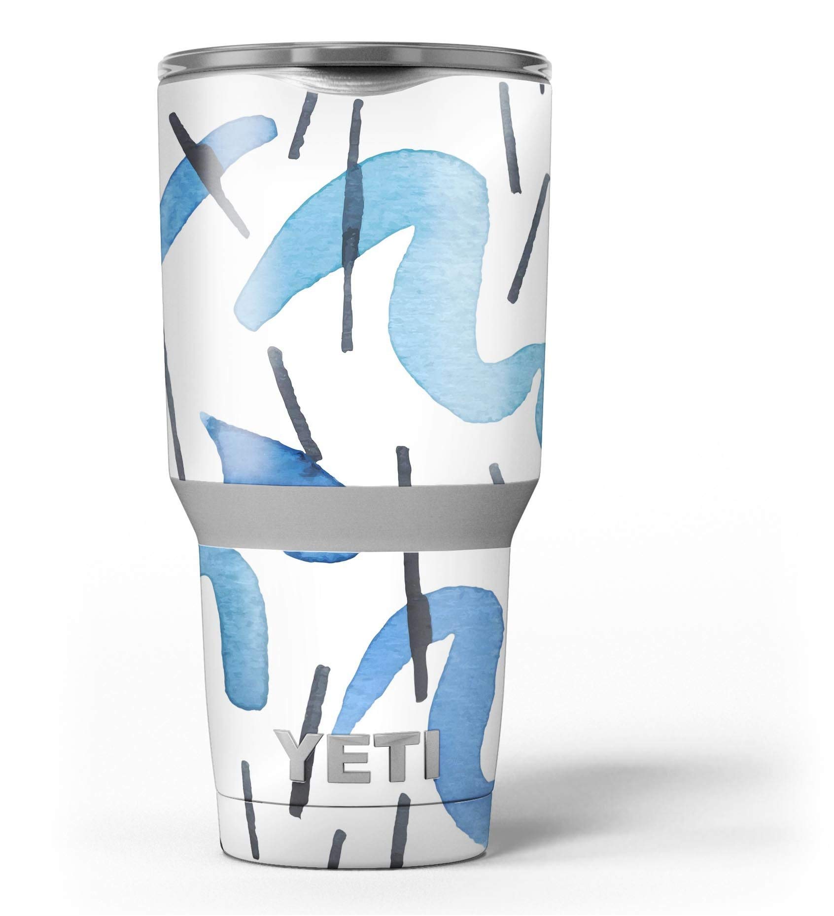 Design Skinz Watercolors Under The Scope - Skin Decal Vinyl Wrap Kit Compatible with The Yeti Rambler Cooler Tumbler Cups