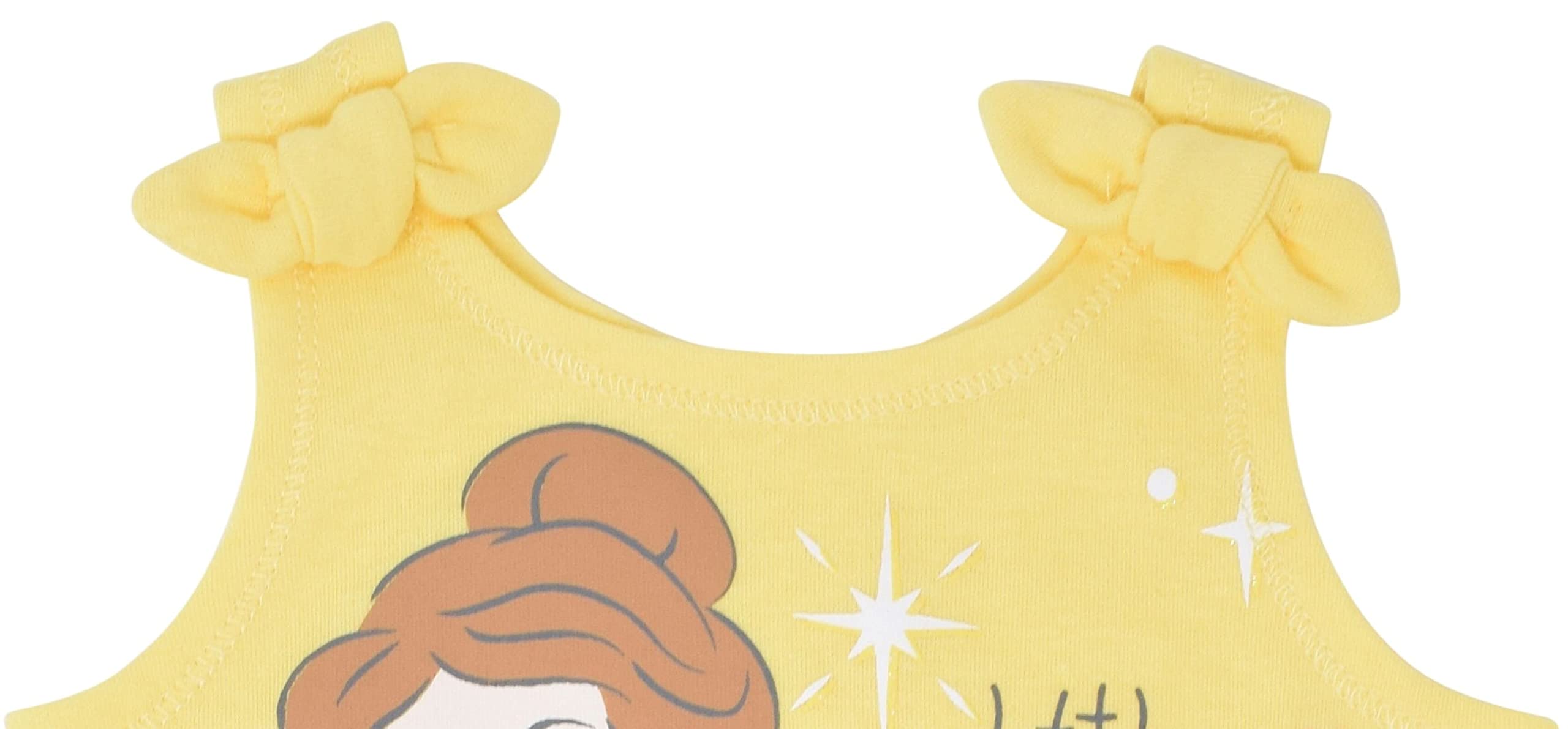 Disney Princess Belle Newborn Baby Girls Sleeveless Romper & Headband Belle 3-6 Months