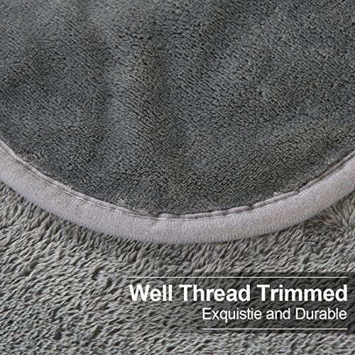 Soft Blanket Warm Fuzzy Microplush Lightweight Thermal Fleece Blankets for Couch Bed Sofa,California King102X108Inch,Gray