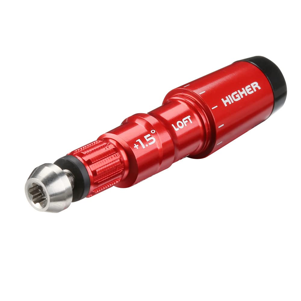 1pc RH 1.5 Degree Red Golf Shaft Sleeve Adapter Compatible with Taylormade M1 Tour Issue Driver Fairway Wood Tip .335