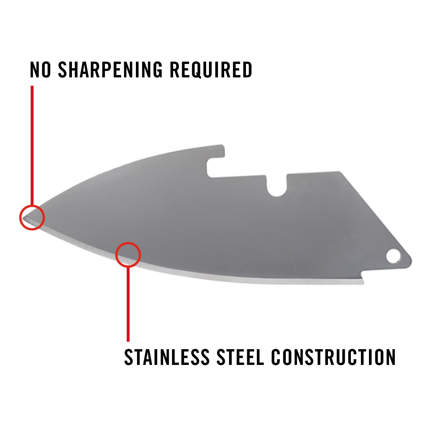 6pc Utility Skinning Knife Replacement Blade Set for COAST DX425/DX430 Shift Knife for Fishing, Camping, Outdoors