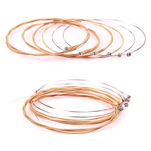 2 Set of 6 Guitar Strings Replacement Steel Strings Set Acoustic Guitar Strings Part Steel Core Classic Folk Electric Guitar Copper Alloy Wound