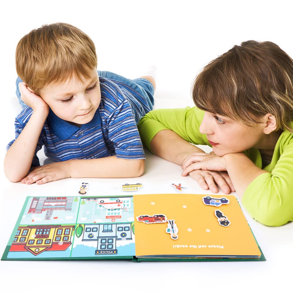 Adurello Kids Quiet Book Sensory Busy Book Cognitive Learning Toys Preschool Educational Montessori Toy for Toddlers