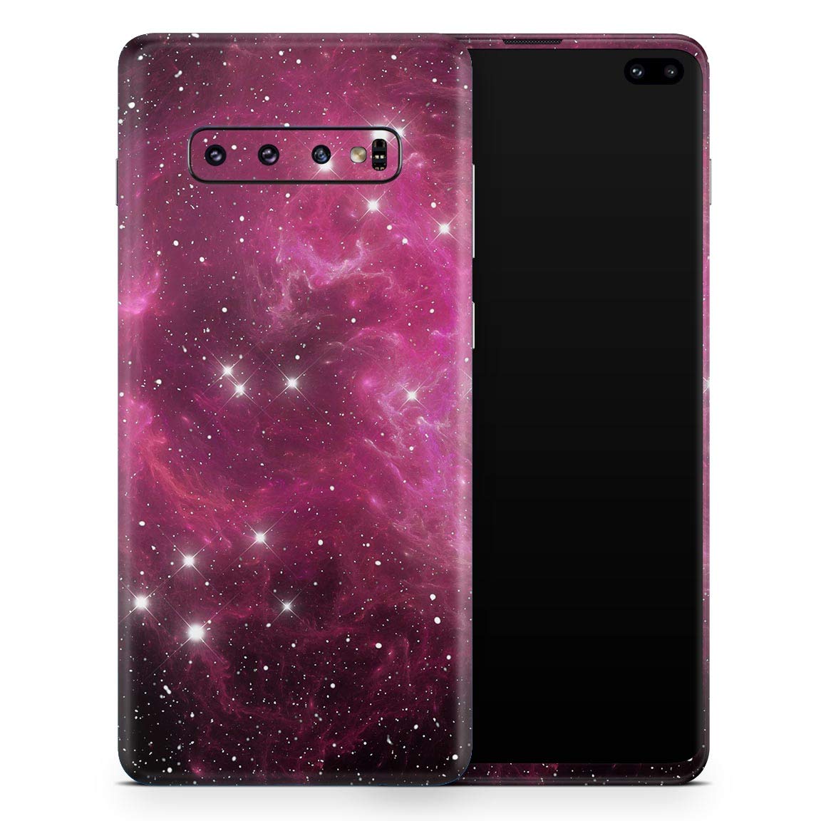 DesignSkinz Glowing Pink Nebula Protective Vinyl Decal Wrap Skin Cover Compatible with The Samsung Galaxy S20 (Screen Trim & Back Glass Skin)