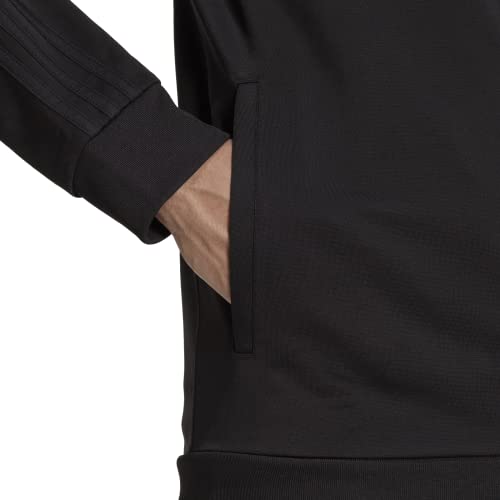 adidas Men's Warm-up Tricot Regular 3-stripes Track Jacket Black/Black X-Large
