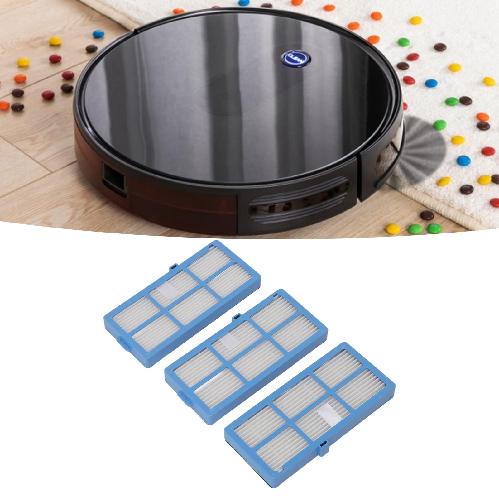 6Pcs Sweeper Filter Set Air Sweeper Filter Set Replacement Parts for Bagotte BG600 Accessories