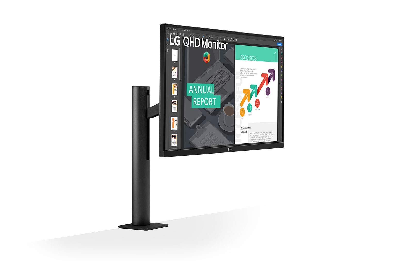 LG Electronics (LGEAA) 27â€ Ergo IPS QHD Monitor, Black (27BN88Q-B) (Renewed)