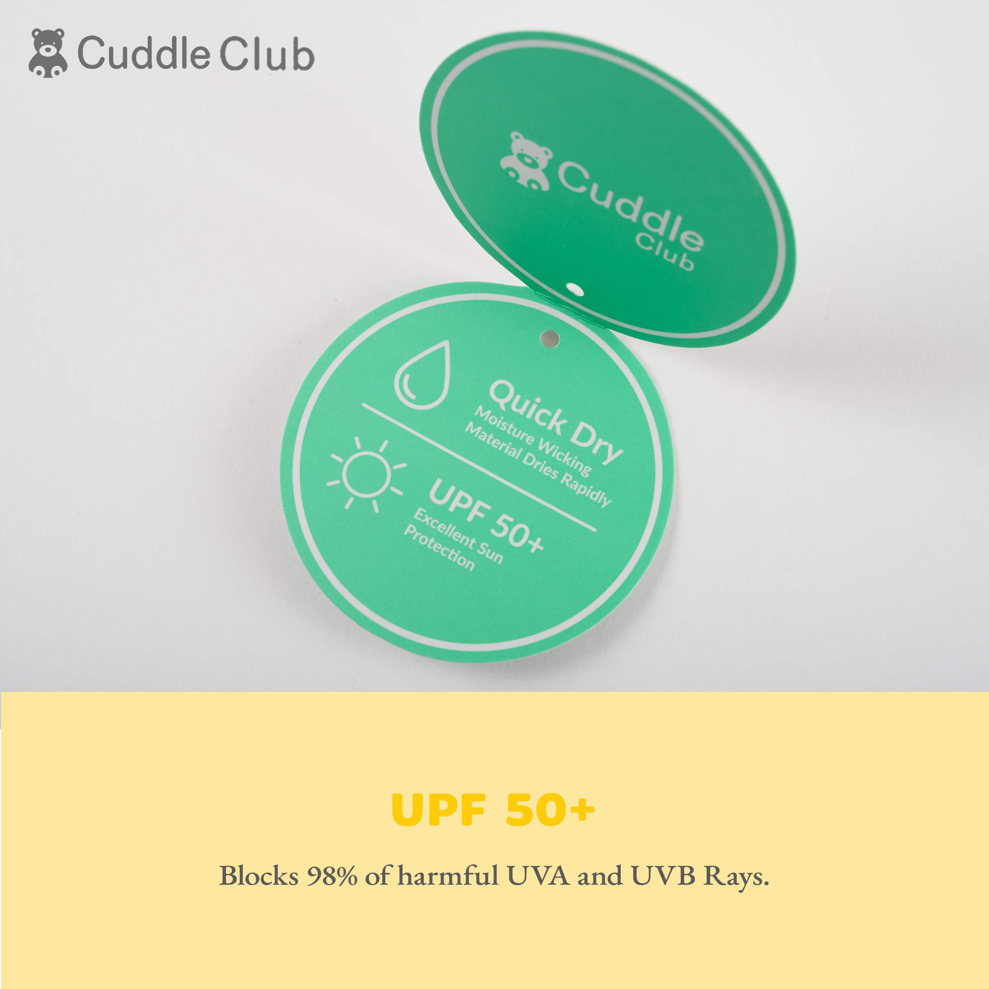Cuddle Club Baby and Toddler Adjustable Sun Hat | UPF 50+ All-Day UV Protection for Infant's Head & Neck - Duck M