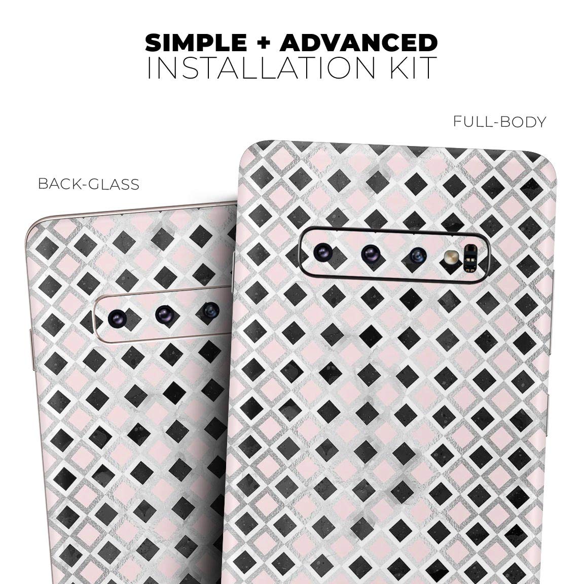 DesignSkinz Karamfila Silver & Pink Marble V11 Protective Vinyl Decal Wrap Skin Cover Compatible with The Samsung Galaxy S20 (Screen Trim & Back Glass Skin)