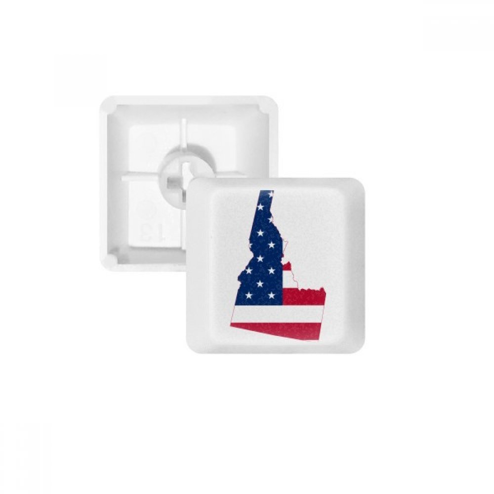 DIYthinker Idaho America Map Stars Stripes Flag Keycap Mechanical Keyboard PBT Gaming Upgrade Kit