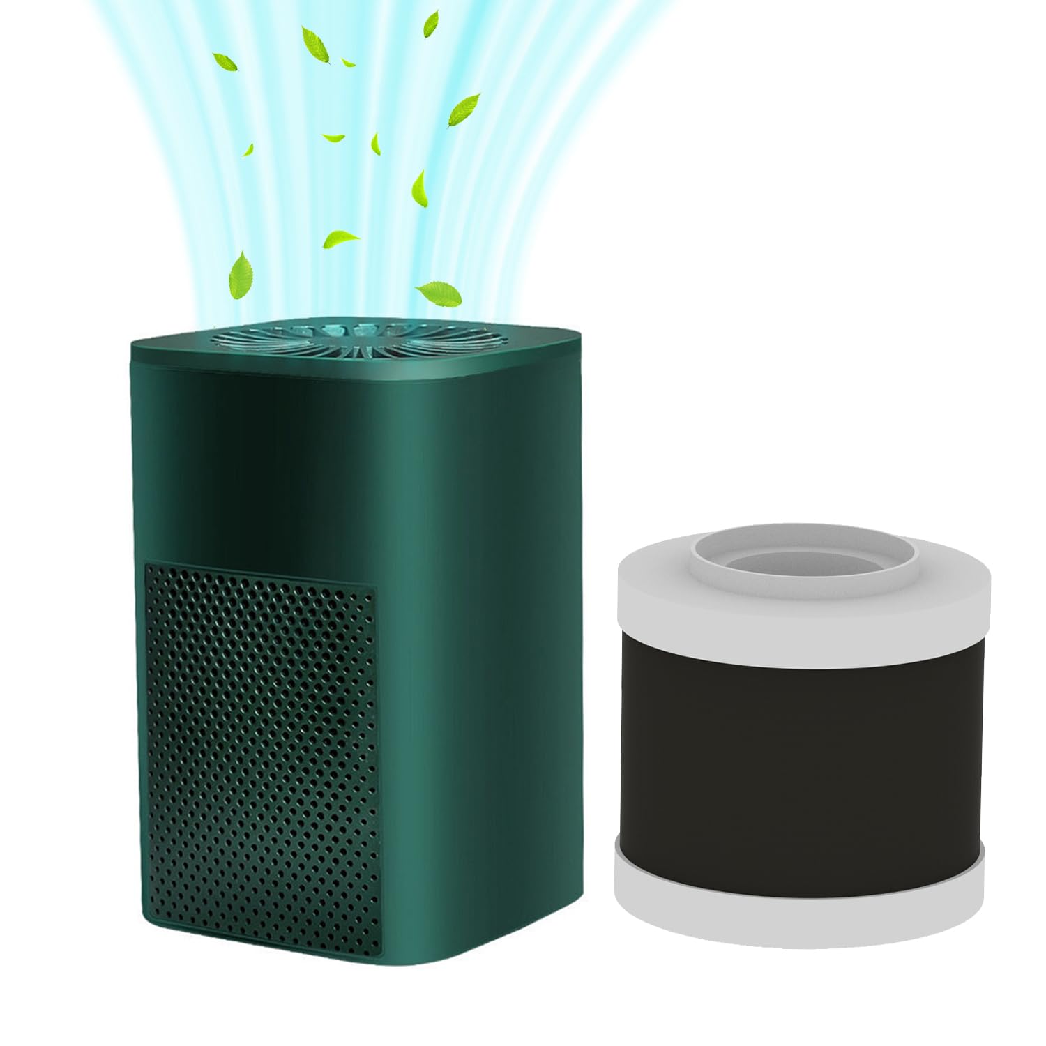 DELUMEE Odor Removal Kit, Substitute for Charcoal Bags, Mini Deodorizing Air Purifier with DC5V USB port, Pure Charcoal Filter for Fridge and Pet House, Chicken Coops