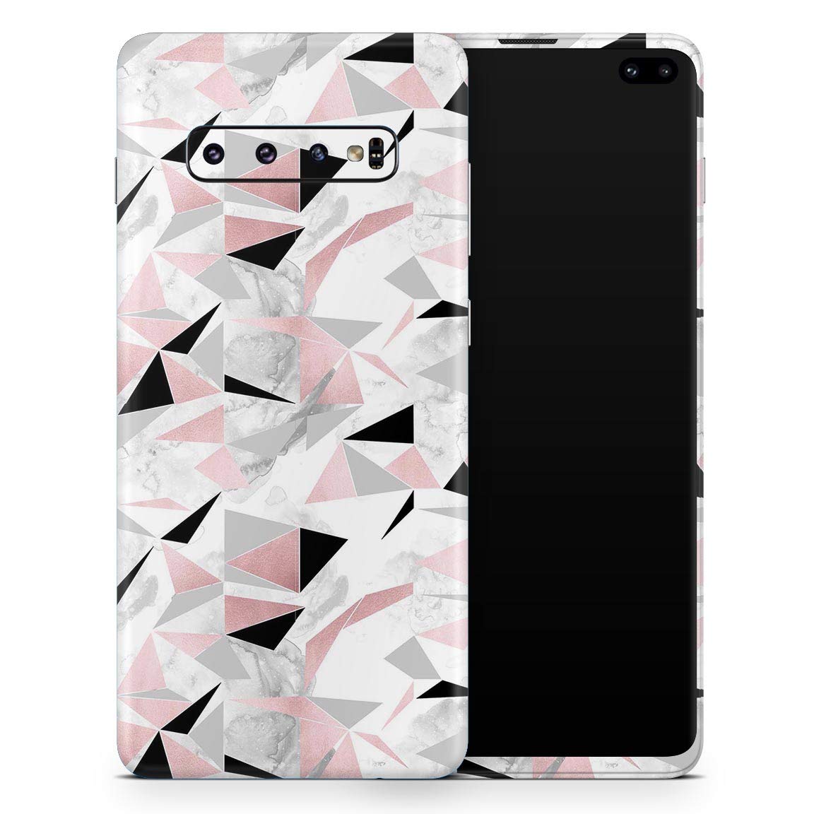 DesignSkinz Karamfila Marble & Rose Gold v7 Protective Vinyl Decal Wrap Skin Cover Compatible with The Samsung Galaxy S20 (Screen Trim & Back Glass Skin)