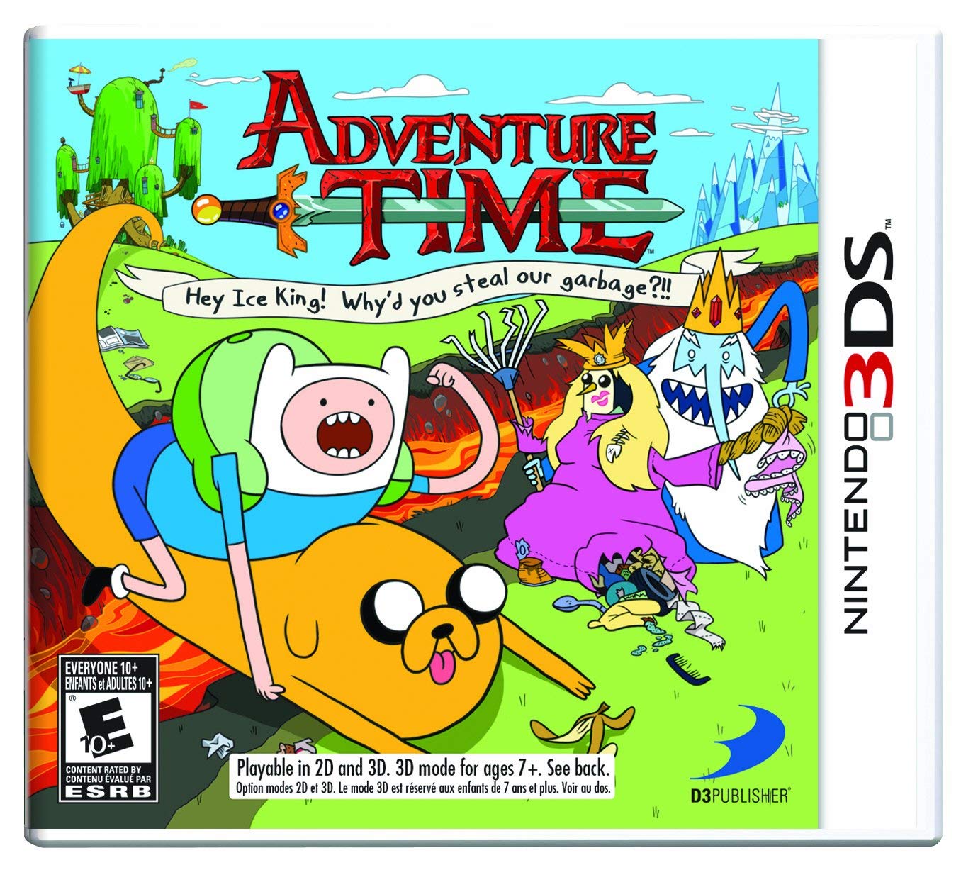 Adventure Time: Hey Ice King! Why'd you steal our garbage?!! - Nintendo 3DS (Renewed)