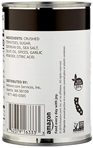 Amazon Brand - Happy Belly Pizza Sauce, 15 Ounce
