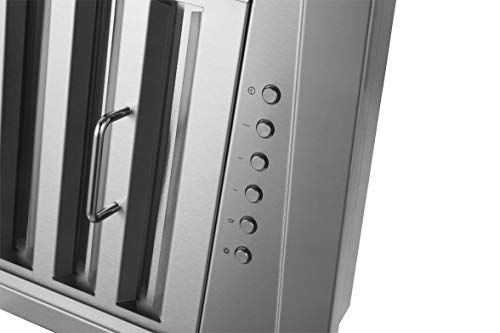Ancona AN-1313 Chef Series Built-in 34" Ducted 600 CFM Insert Range Hood with LED Lights in Stainless Steel