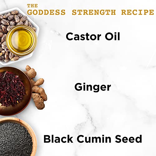 Carol's Daughter Goddess Strength Curly Hair Conditioner for Dry Damaged Hair – Made with Castor Oil, 11 fl oz