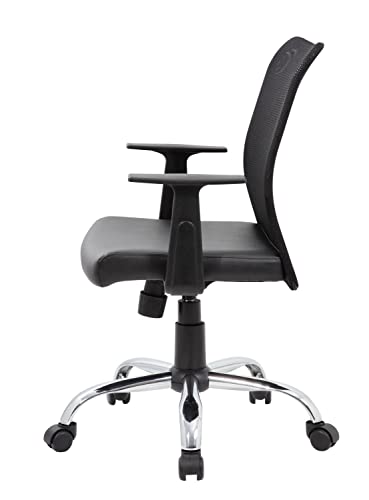 Boss Office Products Budget Task Chair with T-Arms, Black