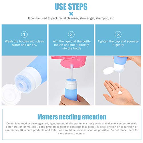 1set Container Leak- Conditioner Cream Face Makeup Liquids Disposable Holder Wash Bottles- Multipurpose Bottles, Leak Containers Refillable Bottling Toiletry Proof Ing