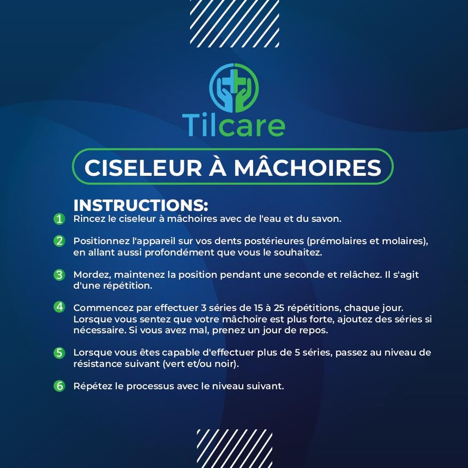 Tilcare Jawline Exerciser Jaw Exerciser for Men and Women That Helps to Workout Your Jaw, Neck and Tone Your face with Exercise - Face Slimmer That Will Chisel Your Jawline - Elite Level 70lb
