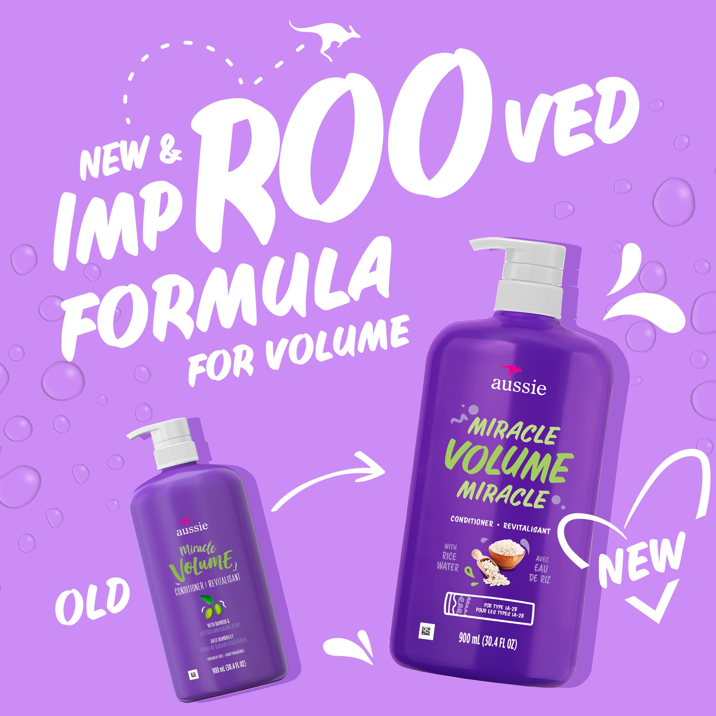 Aussie Miracle Volume Conditioner with Plum & Bamboo for Fine Hair, 30.4 Fluid Ounce (Pack of 4)