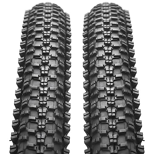 2 Pack Anti-Puncture 24x1.95 Bike Tires with 2 Levers and with or without 2 Inner Tubes (24x1.95-2 Tires 2 Levers)