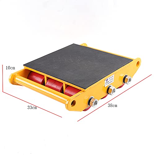 33000lbs Heavy Duty Machine Dolly Skate Machinery Roller Mover Cargo Trolley 15T