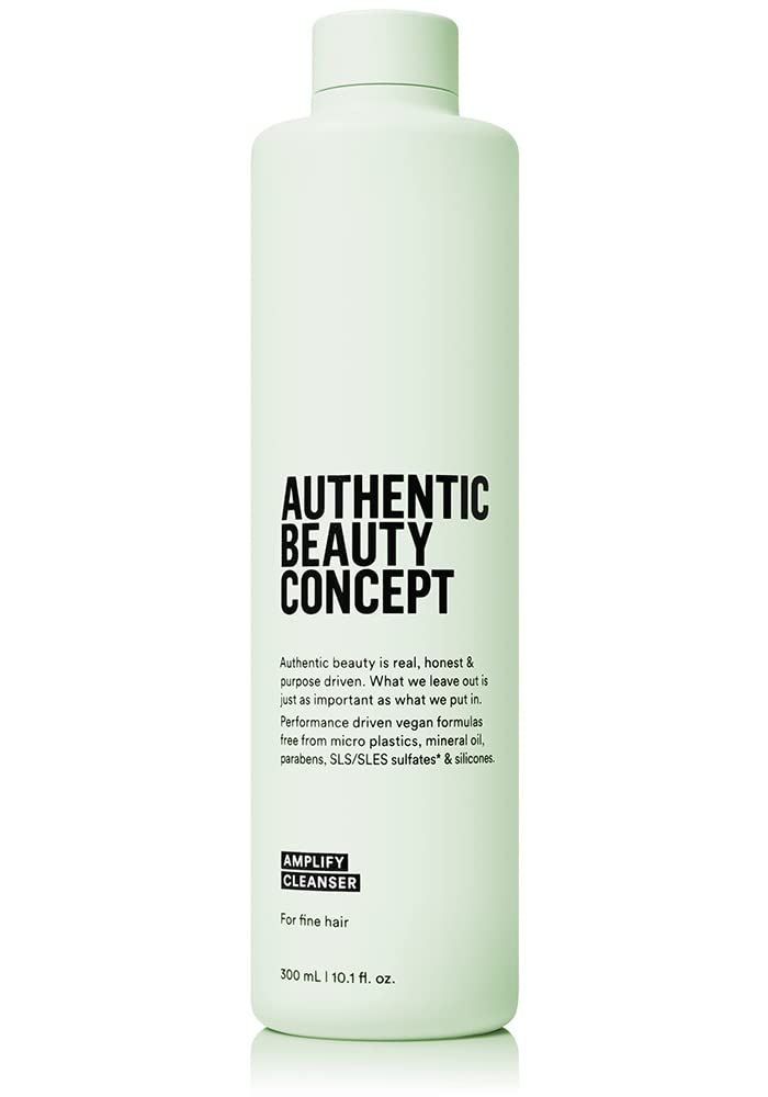 Authentic Beauty Concept Amplify Cleanser | Volumizing Shampoo for Fine Hair | Increases Body & Volume | Vegan & Cruelty-free | Sulfate-free | 10.1 fl. oz.