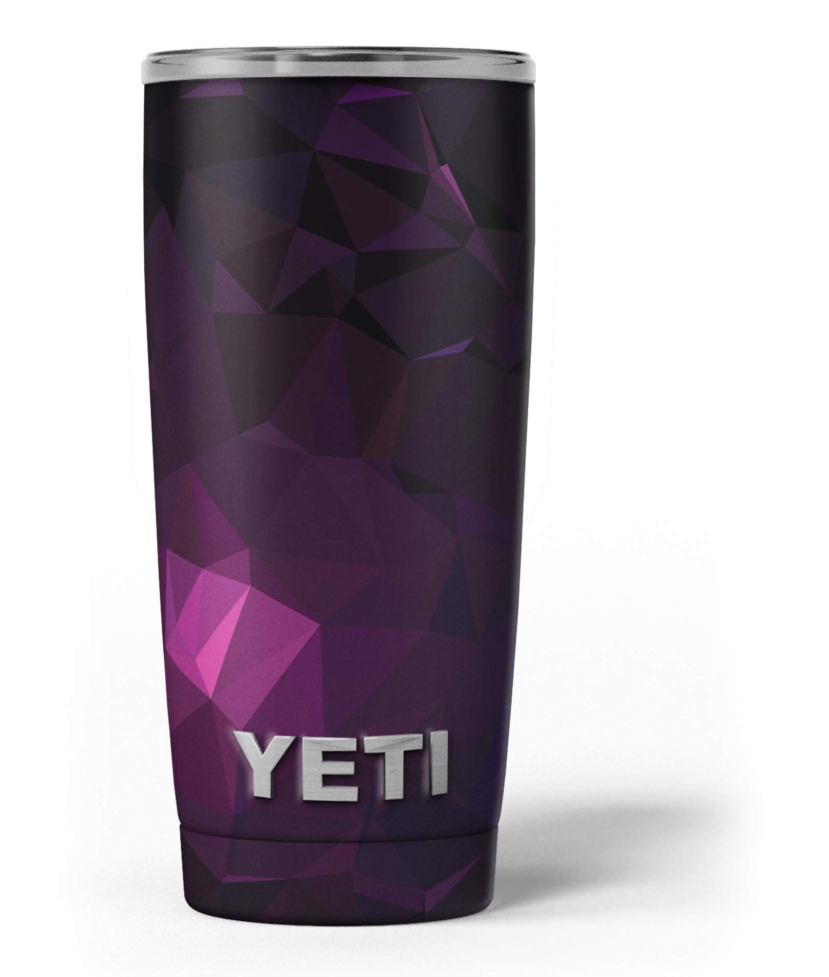 Design Skinz Pink Geometric V10 - Skin Decal Vinyl Wrap Kit Compatible with The Yeti Rambler Cooler Tumbler Cups