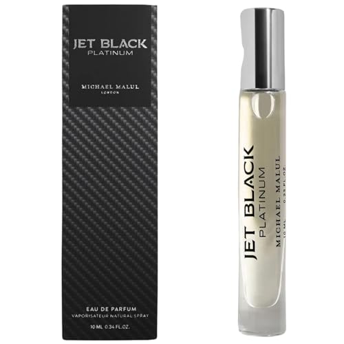 Michael Malul Jet Black Platinum Eau de Parfum for Men - 10ml Travel Size